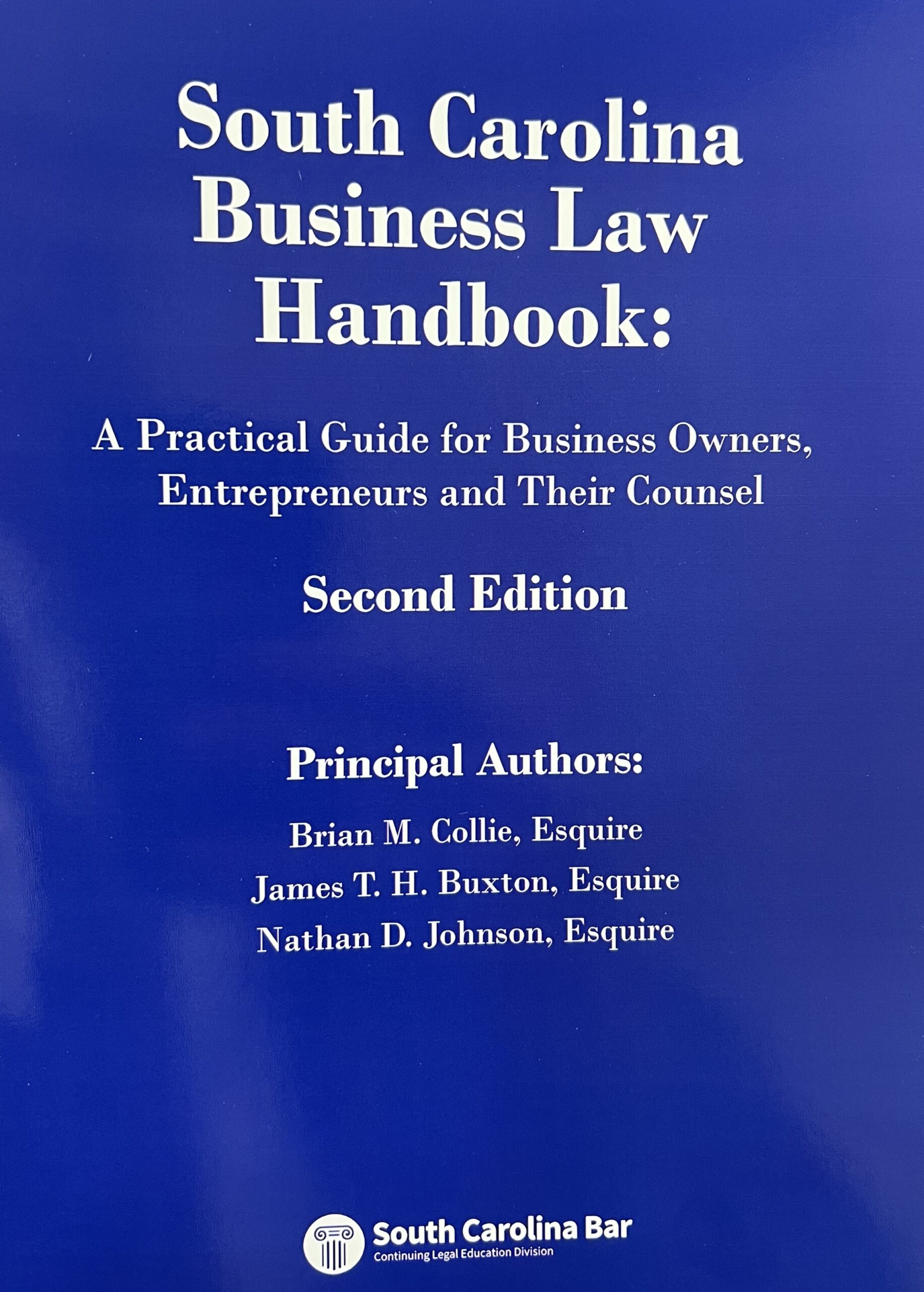 Second Edition Cover of The South Carolina Business Law Handbook ...